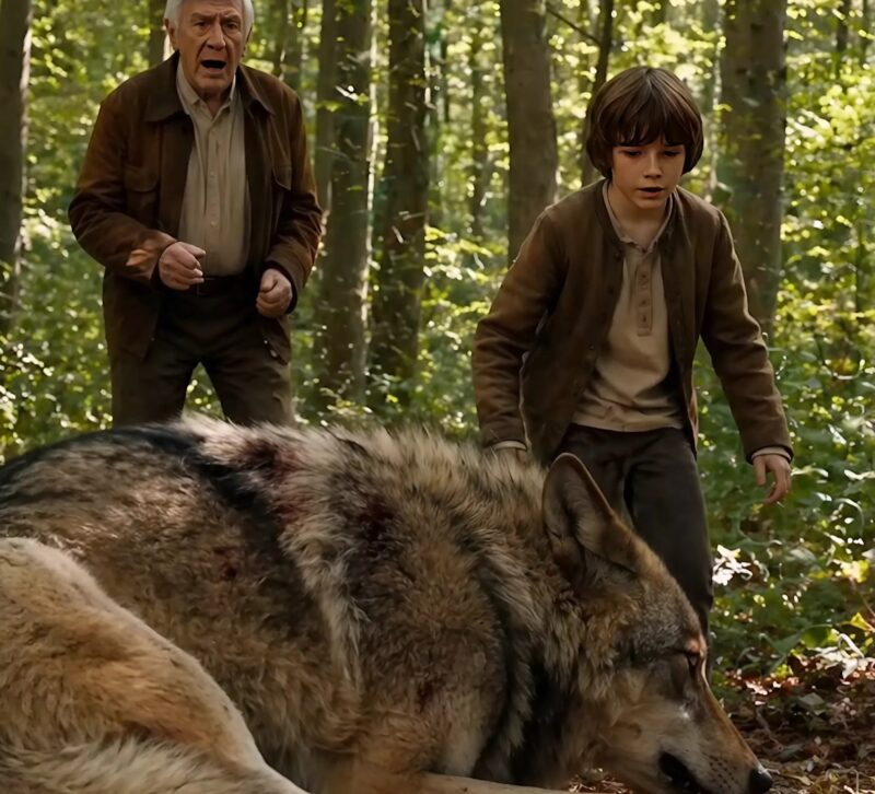A Boy Approached a Wolf in the Forest — What He Noticed Under Its Paw ...